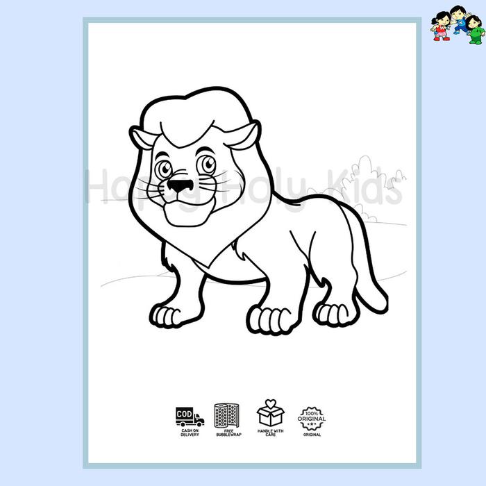 Jual Kertas Gambar Mewarnai Hewan Lucu-Part 2-Lembar Aktivitas Mewarnai ...