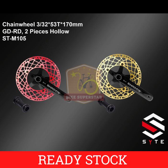 Jual Crankset Crank Set Syte Shadow ST-M105 M106 53T 56T 170mm Loncer ...
