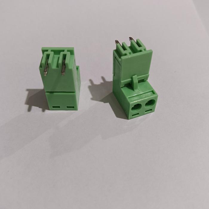 Jual Terminal blok 2 pin 5.08 mm plugable connector konektor hijau ...