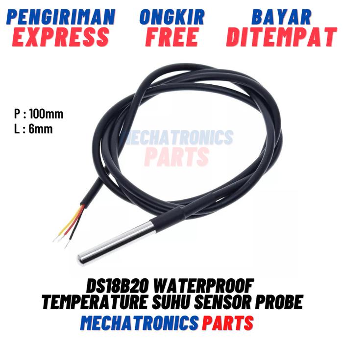 Jual DS18B20 WATERPROOF TEMPERATURE SUHU SENSOR PROBE ARDUINO UNO ...