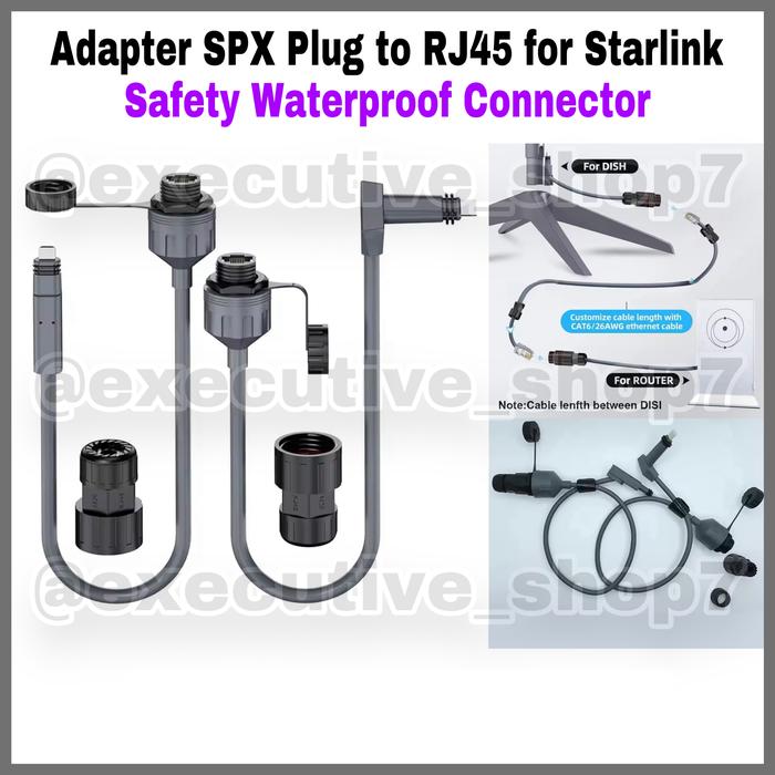 Jual Adapter SPX Plug to RJ45 for Starlink - Safety Waterproof ...