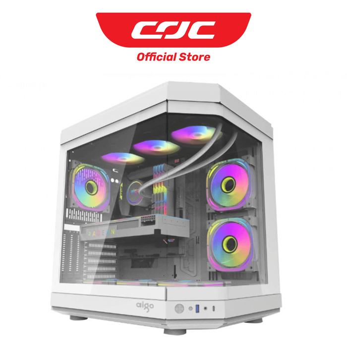 Promo AIGO ARC2 White ATX Curve PC Case Cicil 0% 3x - Jakarta Pusat ...