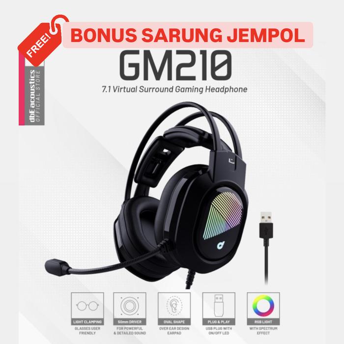 Jual DBE GM210 USB Gaming Headset with Virtual 7.1 Surround - Kota ...