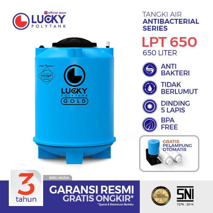 Promo Toren Tanam Lucky Polytank Anti Bakteri 650 liter | Tangki Air ...