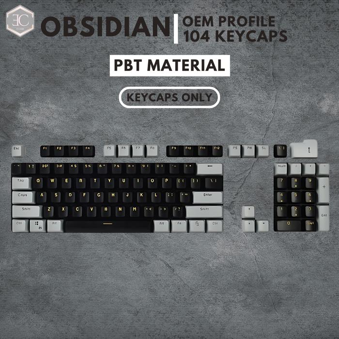 Promo Keycaps Keycap Keypad OEM Obsidian Polos - Obsidian - Jakarta ...