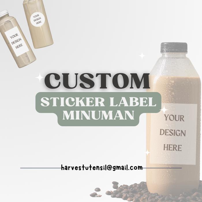 Jual CETAK STICKER LABEL MINUMAN / BOTOL | STIKER VINYL LABEL KEMASAN ...