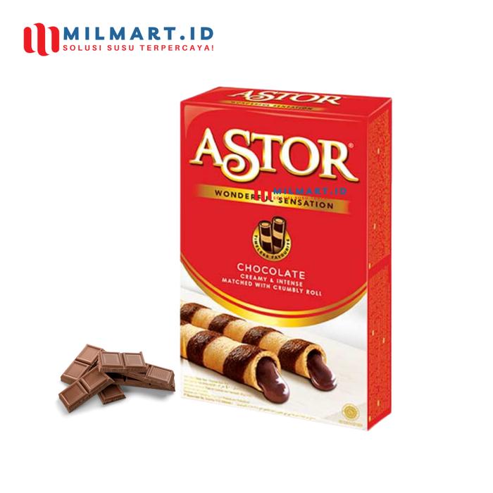 Jual ASTOR WAFER ROLL CHOCOLATE 40 G BISKUIT ASTOR RASA COKLAT/MATCHA ...