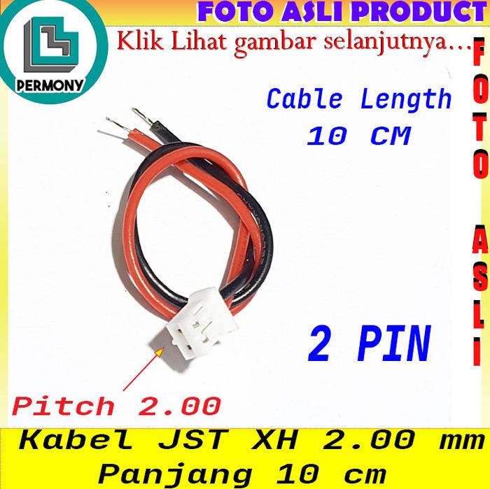 Jual JST XH 2p 3p 4p 5p 6p 7p 8p Cable Kabel 2.0mm 2mm Connector konektor 2 3 4 5 6 7 8 Pin 10cm ...