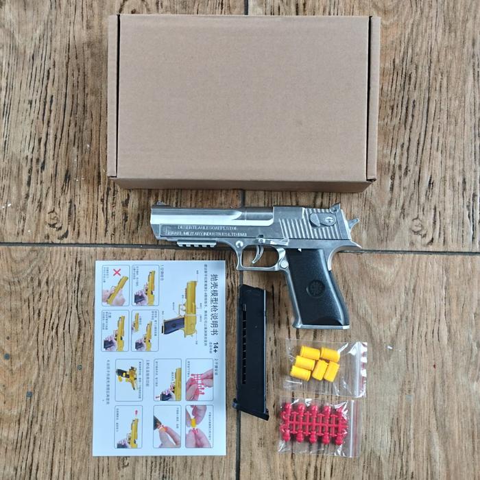 Jual Mainan D EAGLE Auto Ejecting Dart Blaster Mainan Plastik - Putih - Kota Bandung - Global ...