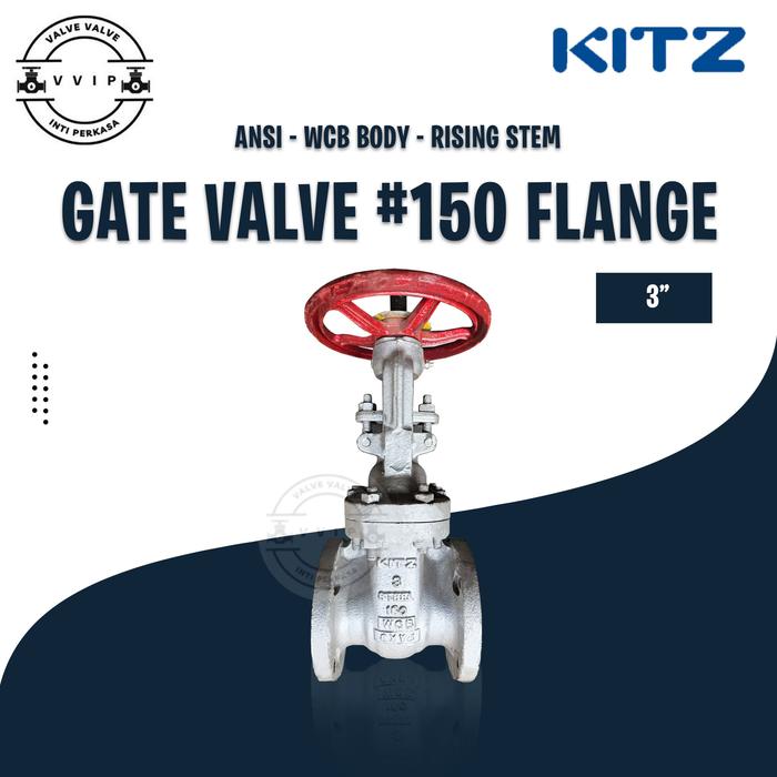 Jual GATE VALVE KITZ ANSI CLASS #150 FLANGE FLG WCB CAST STEEL CS BAJA ...