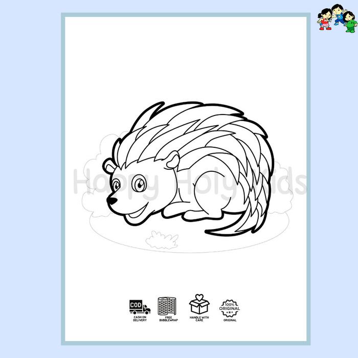 Jual Kertas Gambar Mewarnai Hewan Lucu-Part 2-Lembar Aktivitas Mewarnai ...