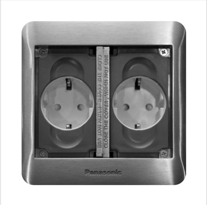 Jual Stop Kontak Lantai Double Floor Outlet DUMF3233J Panasonic Double ...