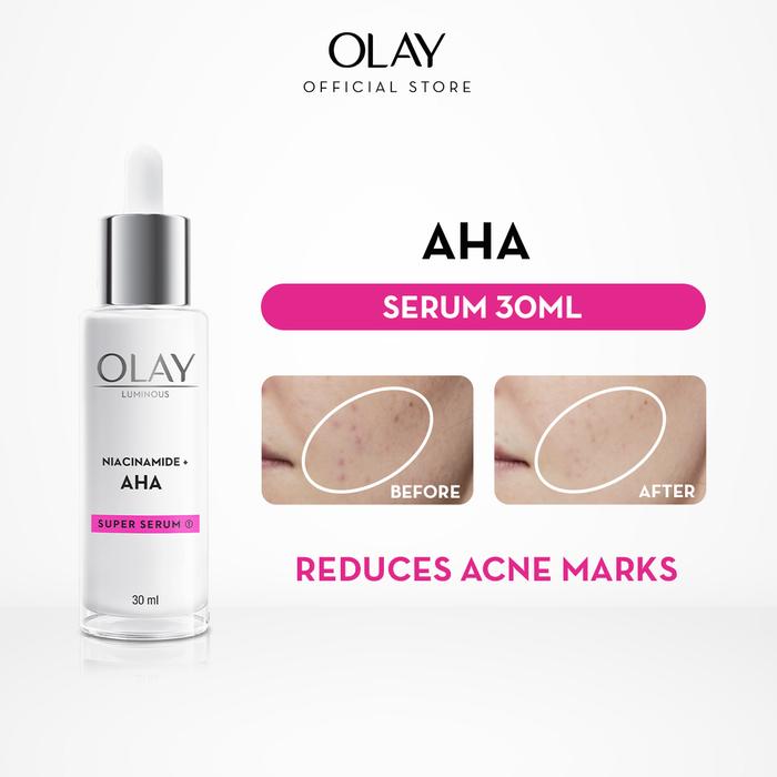 Promo Olay Luminous Niacinamide+AHA Super Serum Brightening Skincare ...