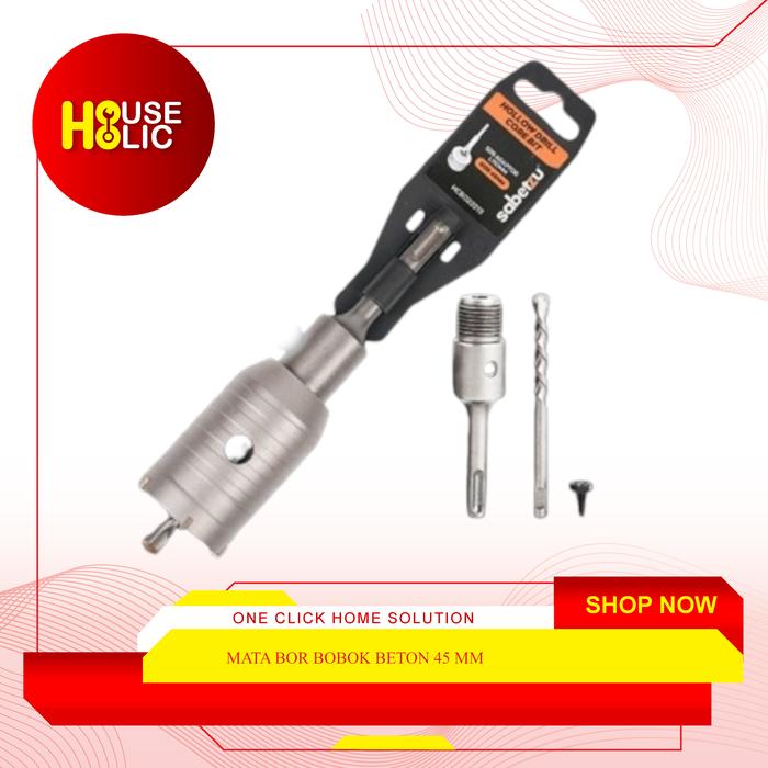 Jual Sabetzu Hollow Drill Core Bit 45mm SDS Plus L110 Mata Bor Bobok ...