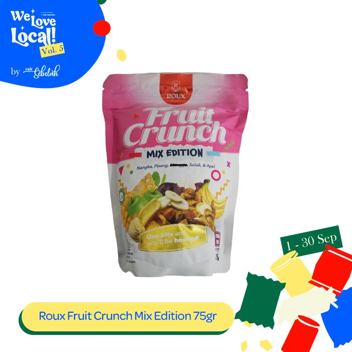 Promo Roux Fruit Crunch Mix Edition 75g - Keripik Buah Kering | Nangka ...