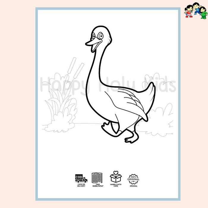 Jual Kertas Gambar Mewarnai Hewan Lucu-Lembar Aktivitas Mewarnai A4 ...