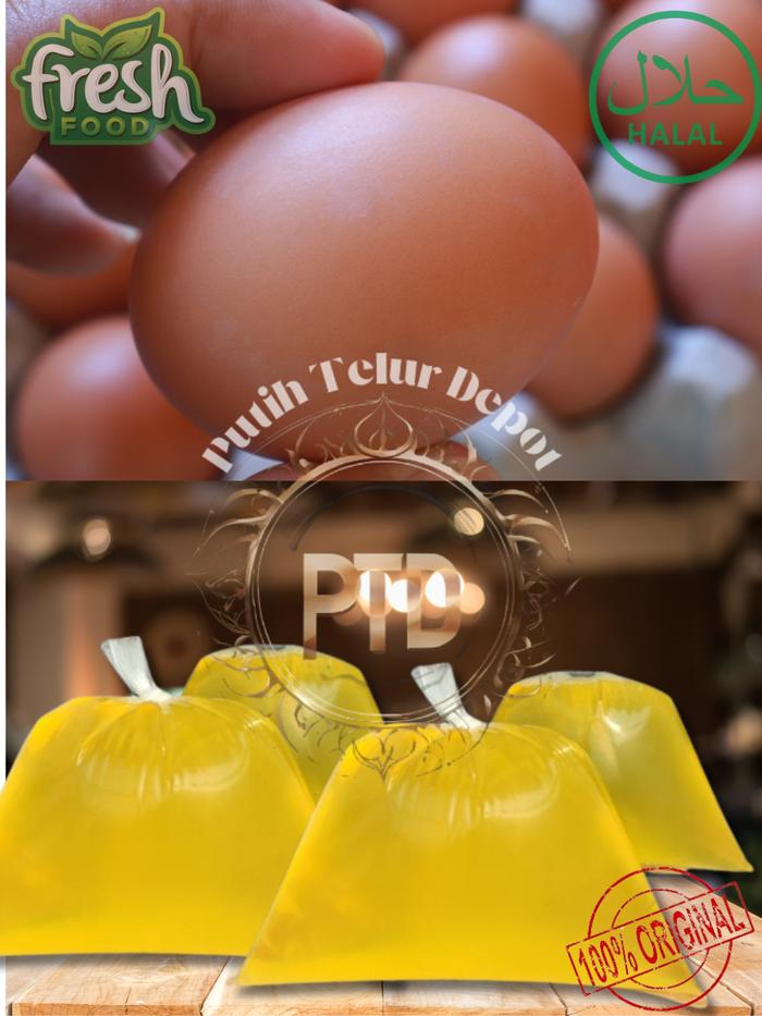 Jual putih telur 500 gram super fresh cair bersih tidak beku di jamin ...