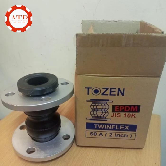 Jual Rubber Flexible Joint TOZEN JIS 10K 2 INCH Twinflex (2 gelombang ...