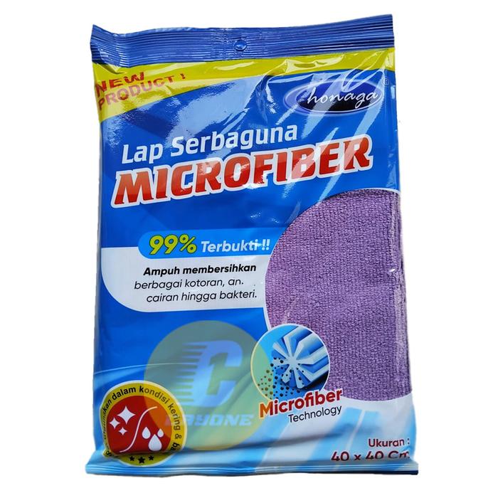 Jual Kain Microfiber HONAGA 320GSM 40x40cm SUPER LEMBUT - Ungu ...