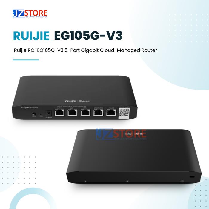 Jual Ruijie RG-EG105G-V3 5-Port Gigabit Cloud-Managed Router - Kota Medan - JZTECH.ID | Tokopedia