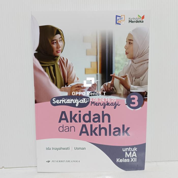 Jual Semangat Mengkaji Akidah Dan Akhlak Kelas 12 MA Kurikulum Merdeka Erlangga Original - Kota ...