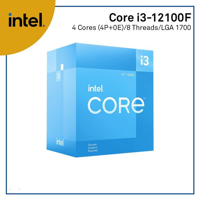 Jual INTEL CORE I3 12100F BOX 4 Core 8 Threads AlderLake - LGA 1700 Gen ...