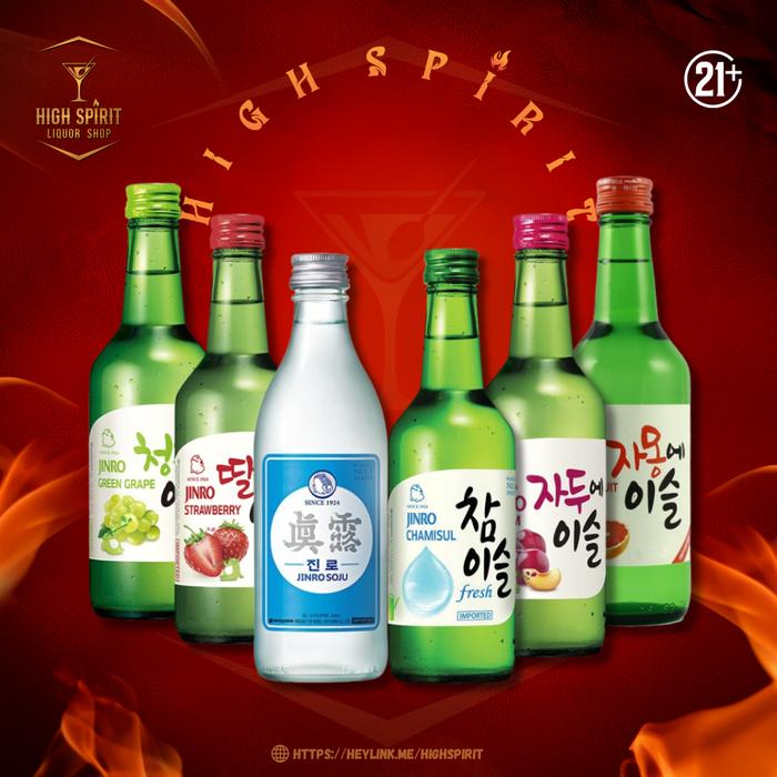 Jual Jinro Soju 360ml Original / Grapefruit / Strawberry / Green Grape ...