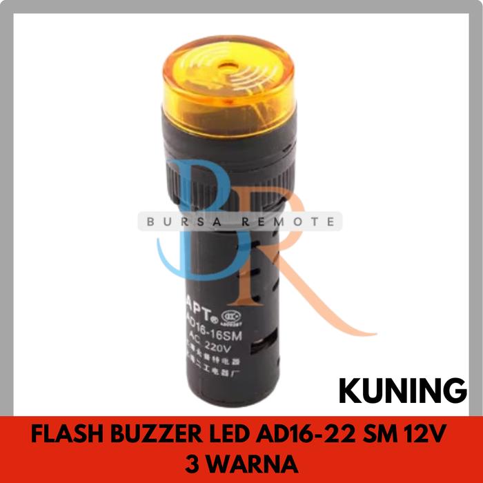 Jual Pilot Lamp Flash Buzzer Light LED 12V - Kuning - Jakarta Barat ...
