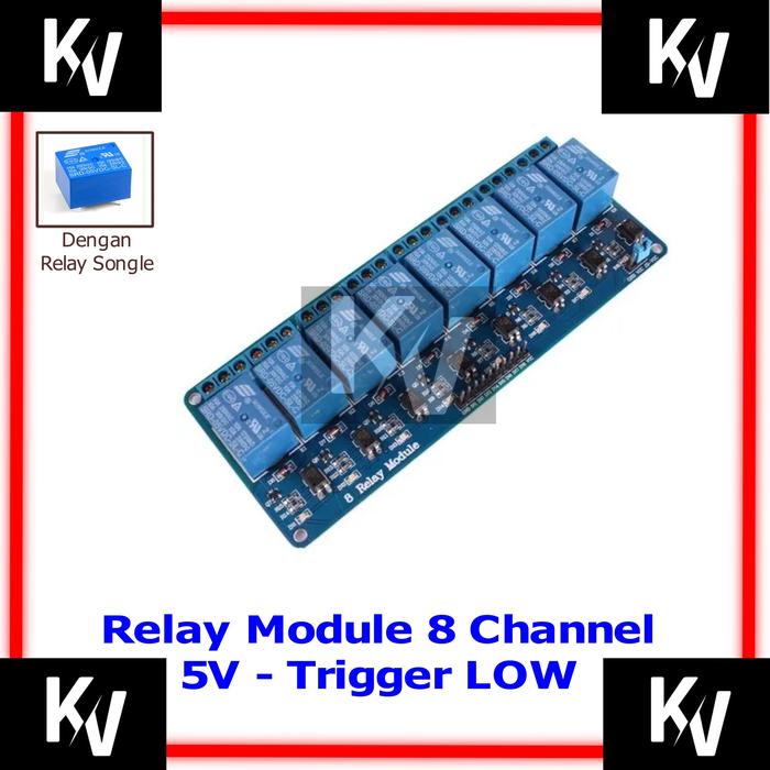Jual Relay Module 8 Channel 5V With Optocoupler Songle Relay - Jakarta ...