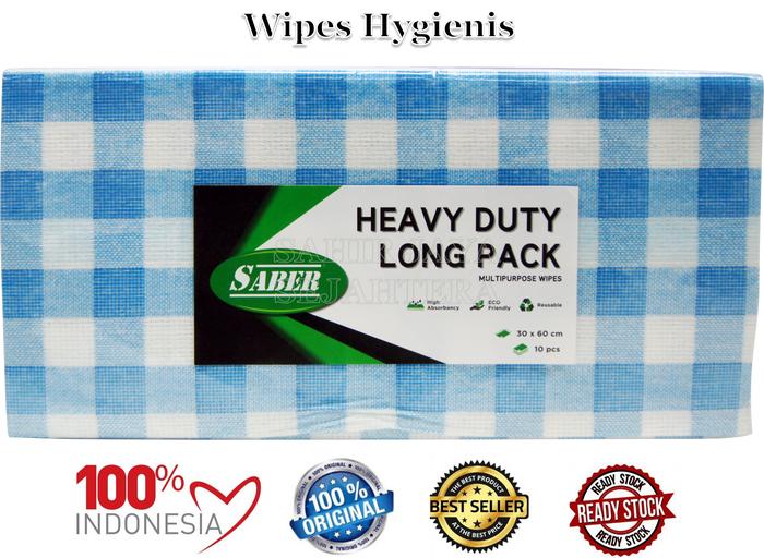Promo Saber Color Coded Wipes Long Pack isi 20 Lembar Lap Industri ...