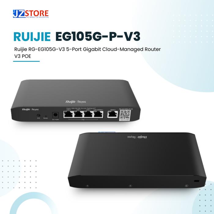 Jual Ruijie RG-EG105G-P-V3 5-Port Gigabit Cloud-Managed Router V3 POE - Kota Medan - JZTECH.ID ...