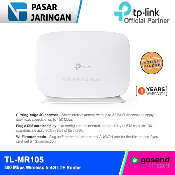 Jual TP-LINK TL-MR105 300 Mbps Wireless N 4G LTE Router Wifi - Jakarta ...