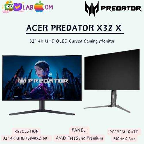 Jual ACER PREDATOR X32 X GAMING MONITOR 32" 4K UHD OLED 240HZ - Jakarta ...