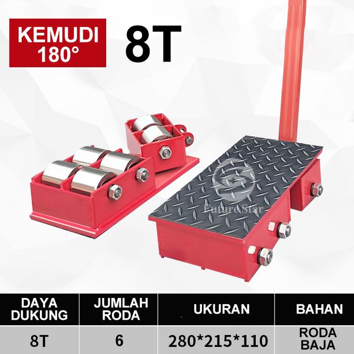 Promo Roda Pemindah Barang 6 Ton 8 Ton 12 Ton Machinery Roller Mover ...