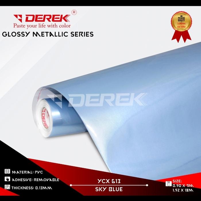 Jual Sticker Wrapping Mobil Metalik Chrome Glossy 1,52cmx18m - 613 Sky ...