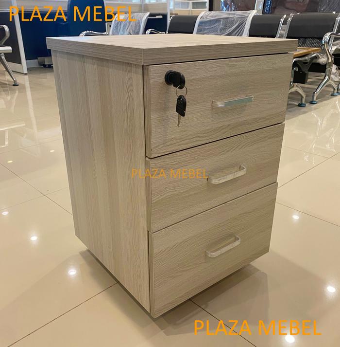 Jual Laci Dorong 3 Drawer Portable Roda Meja Kantor ( LACI ONLY ...