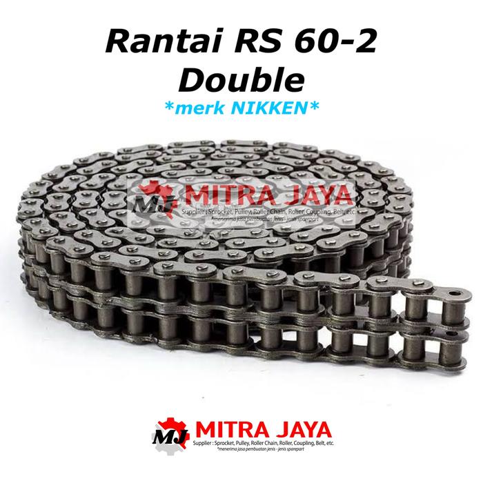 Jual ROLLER CHAIN NIKKEN JAPAN RS 60 - 2 ( RANTAI DOUBLE ASAL JEPANG ...