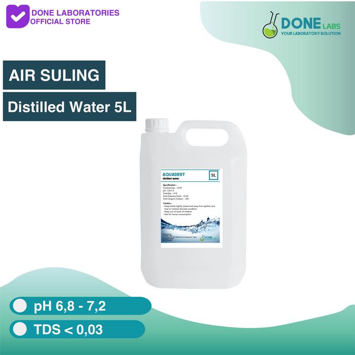 Promo Aquadest 5 Liter / Air Suling / Distilled Water 5L - Kota Depok ...