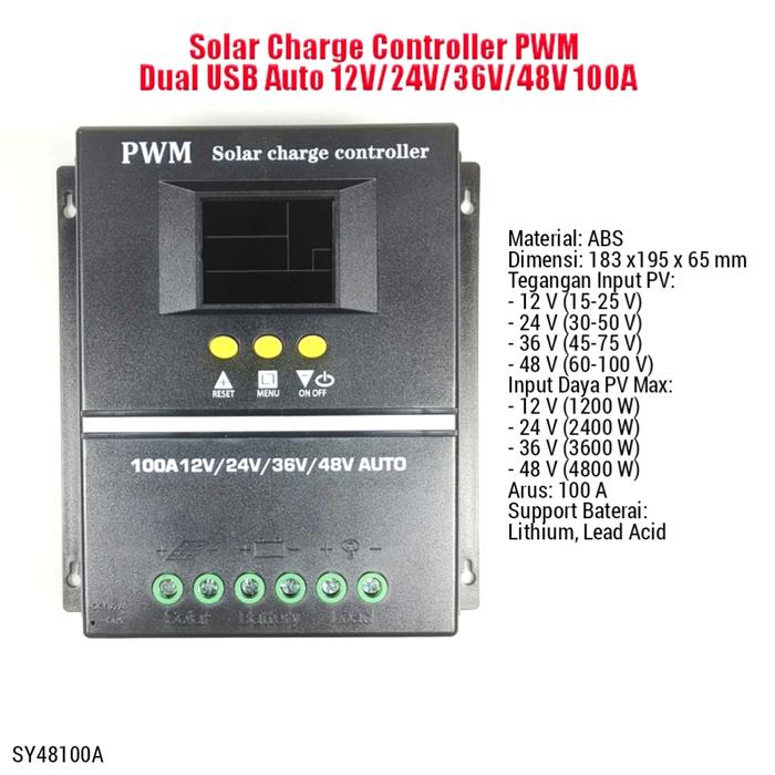 Jual SCC MPPT 10A 20A 30A Auto 12V/24V Power Solar Charge Controller ...