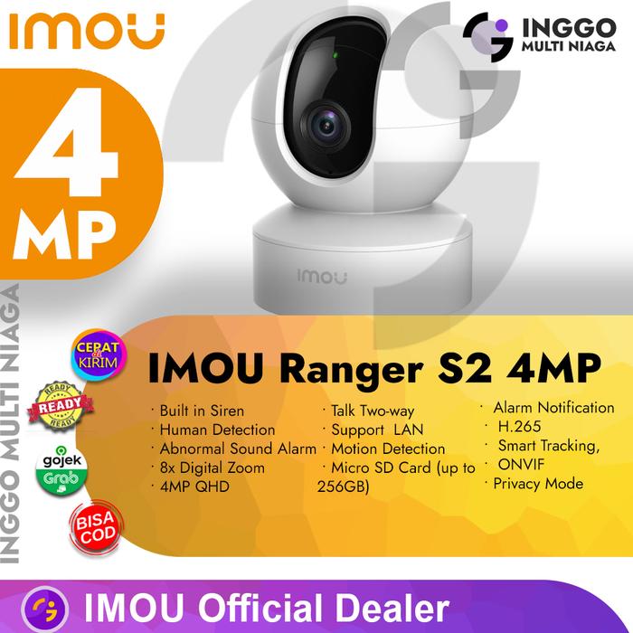 Jual IMOU RANGER S2 4MP CCTV WIFI KAMERA IP CAMERA WIRELESS PTZ IPC ...