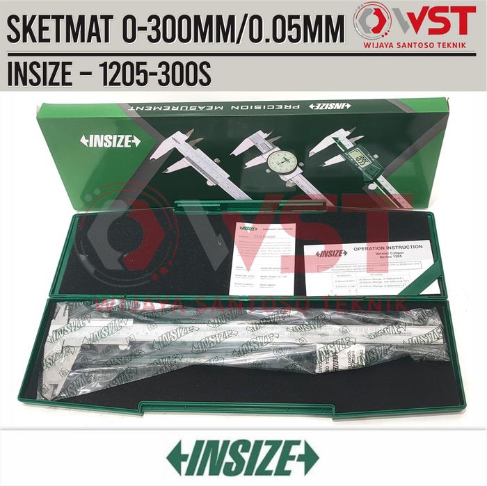 Jual Vernier Caliper 300mm 12inch Insize 1205-300S / Jangka Sorong Sketmat - Kota Surabaya ...
