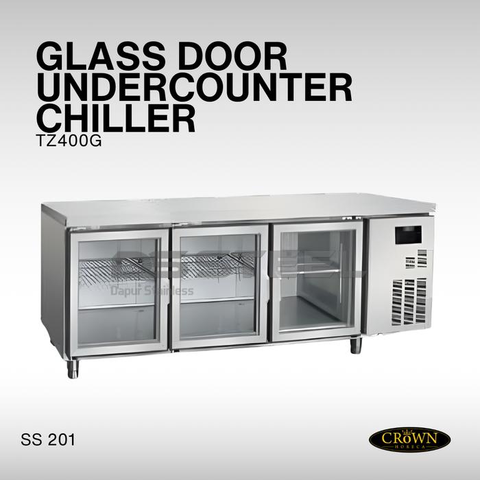 Jual CROWN Glass Door Under Counter Chiller TZ-400G / TZ 400G / TZ400G ...