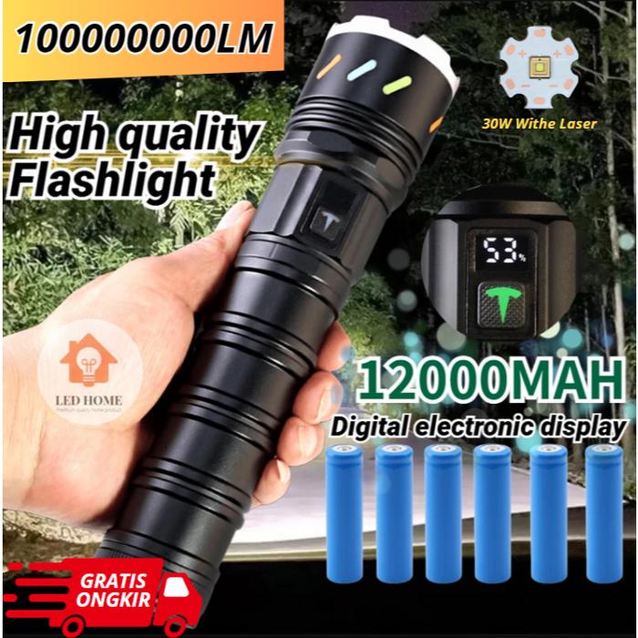 Promo Senter SWAT LED / Senter LED XHP-160 / Senter Cas USB Portable 7 ...