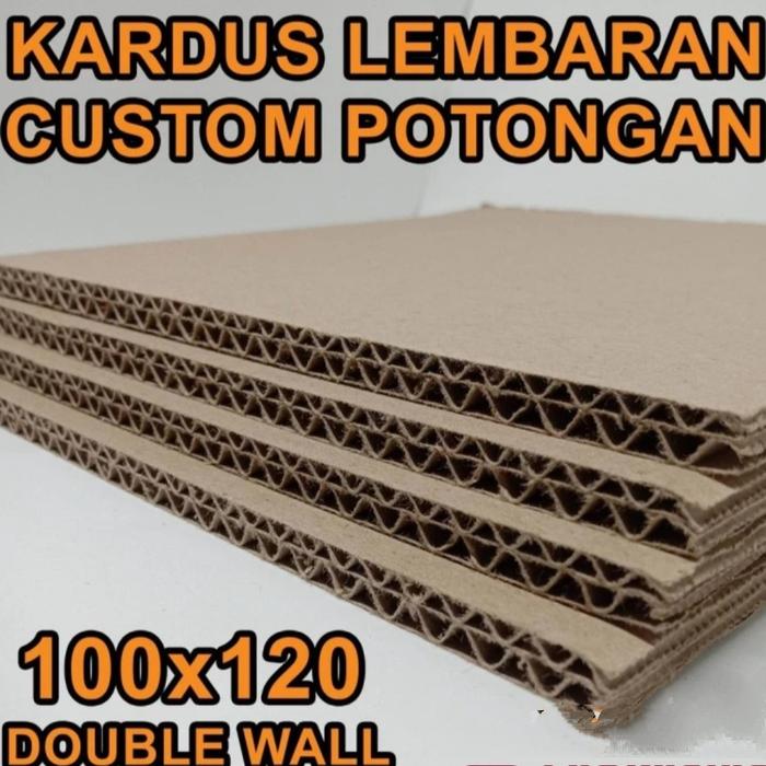 Jual kardus karton lembaran potongan corrugated sheet double wall ...