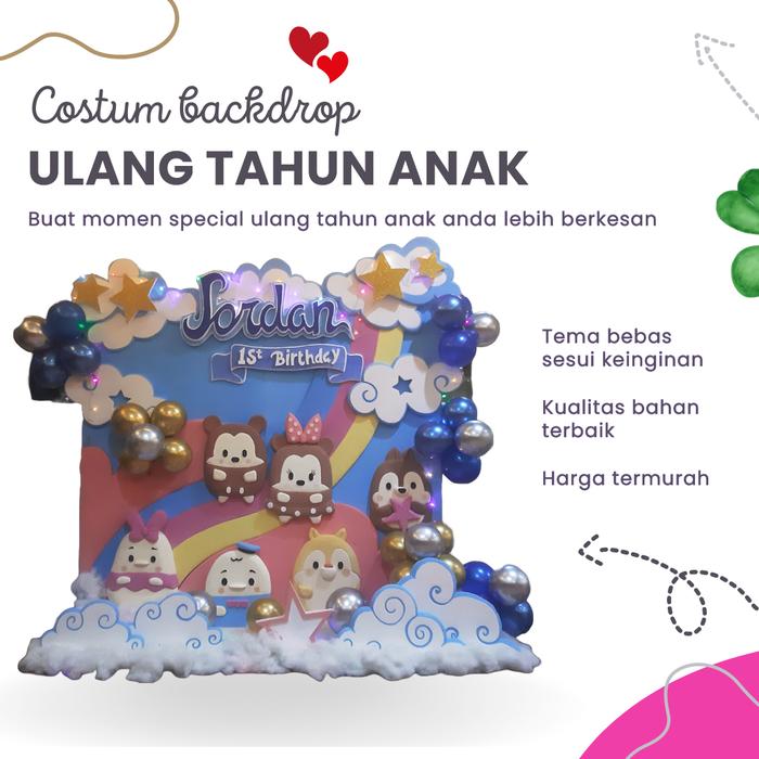 Jual Dekorasi ulang tahun anak - Backdrop ulang tahun - Backdrop acara ...