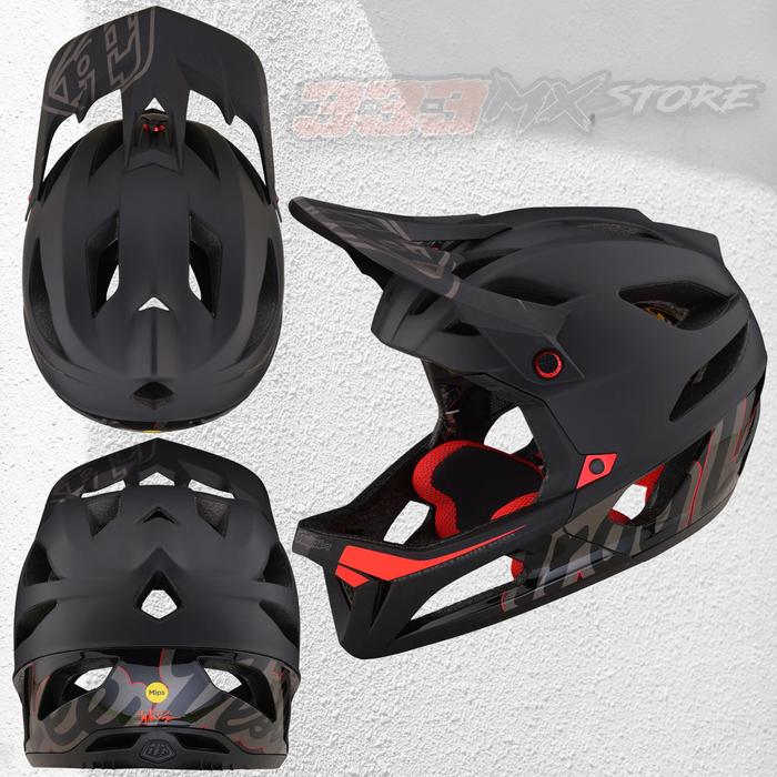 Jual Helm TLD Stage Signature Black DH MTB BMX Helm Sepeda Troy Lee ...