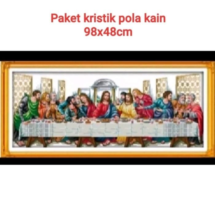 Jual DIY PAKET KRISTIK LAST SUPPER YESUS murid PERJAMUAN KUDUS CROSS ...