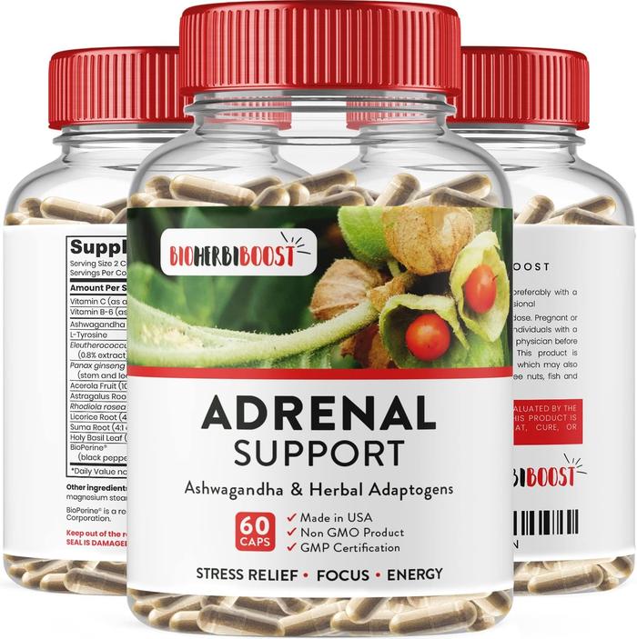 Jual herbi boost natural,adrenal support + cortisol manager. thyroid ...