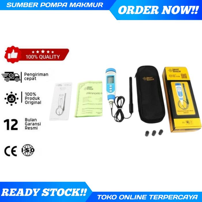 Jual Dissolved Oxygen Meter Smart Sensor AR8210 DO Oksigen O2 Air Water ...