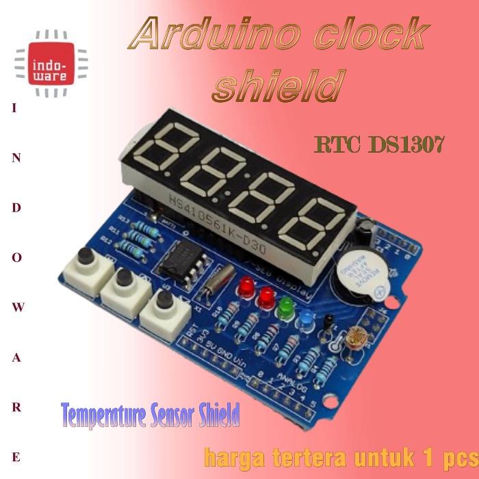 Jual Clock Shield RTC DS1307 Module Multifunction Expansion Board LED Real Time Clock ...